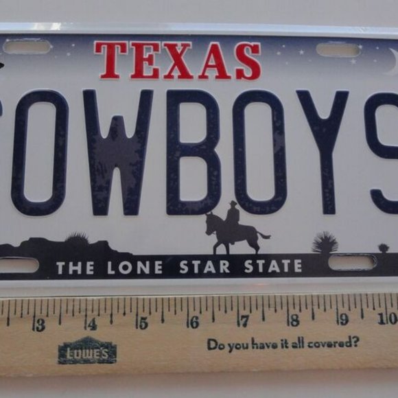 Accessories | New Texas Dallas Cowboys License Plate Full Size Raised ...